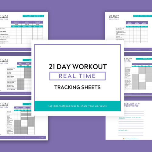21 Day Fix Real Time Review and Tracking Sheets ⋆ Tons of Goodness