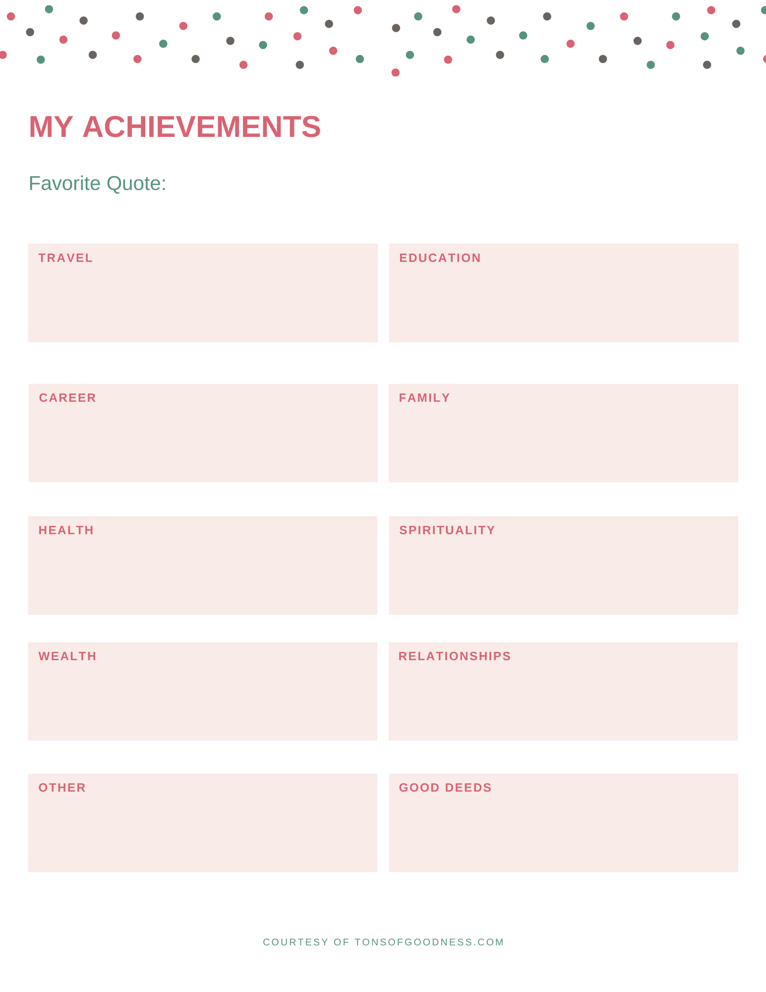 How to Create an Achievement Board ⋆ Tons of Goodness