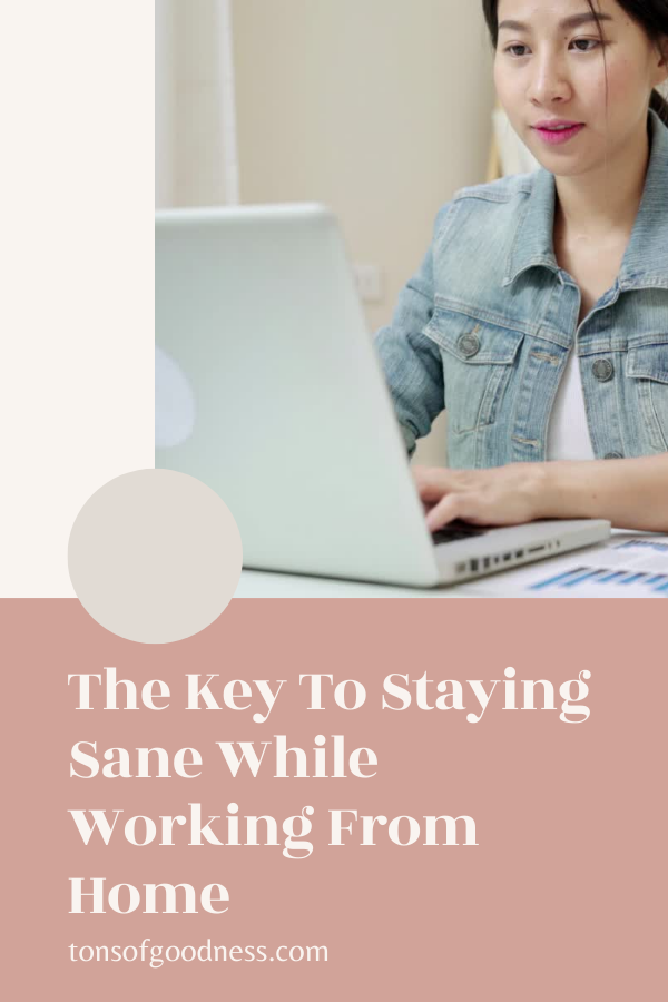 The Key To Staying Sane While Working From Home ⋆ Tons of Goodness