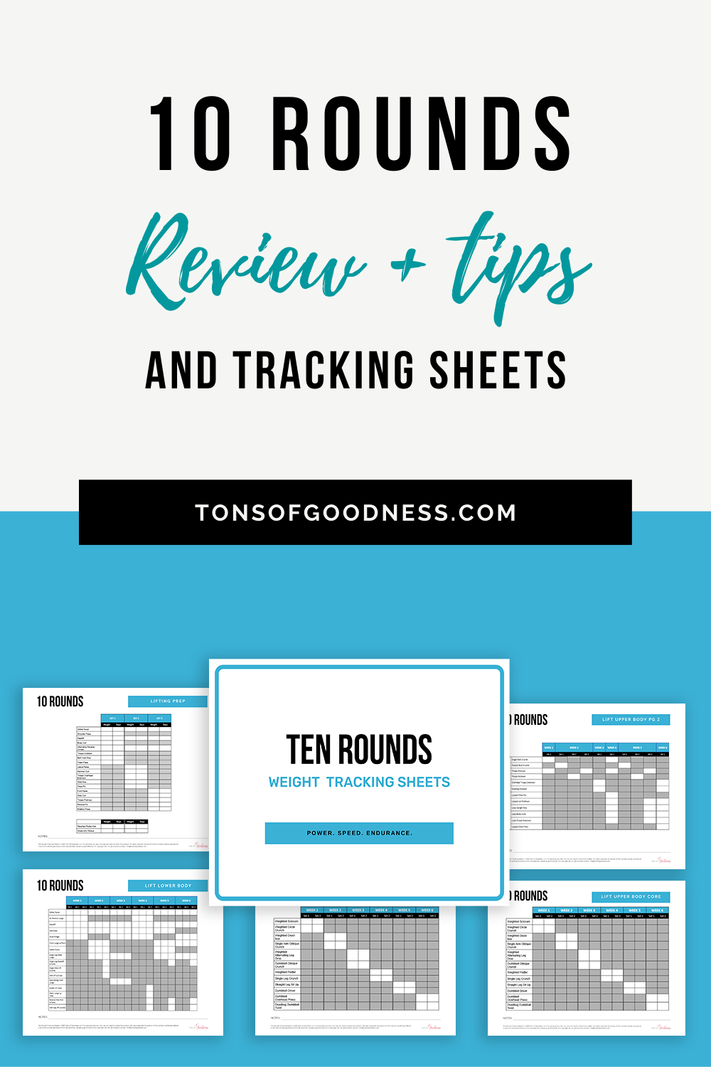 10 ROUNDS by Beachbody on Demand: Review and Tracking Sheets