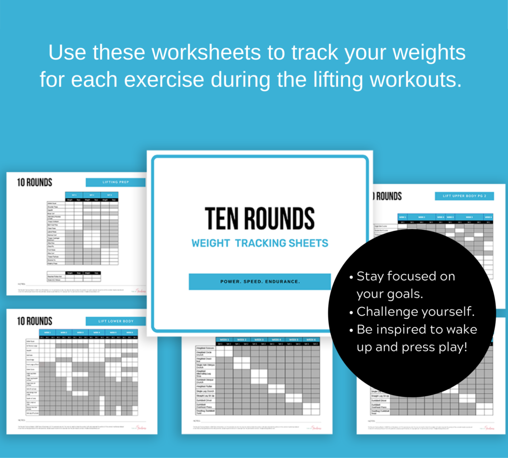 10 Rounds Tracking Sheets and Posters ⋆ Tons of Goodness