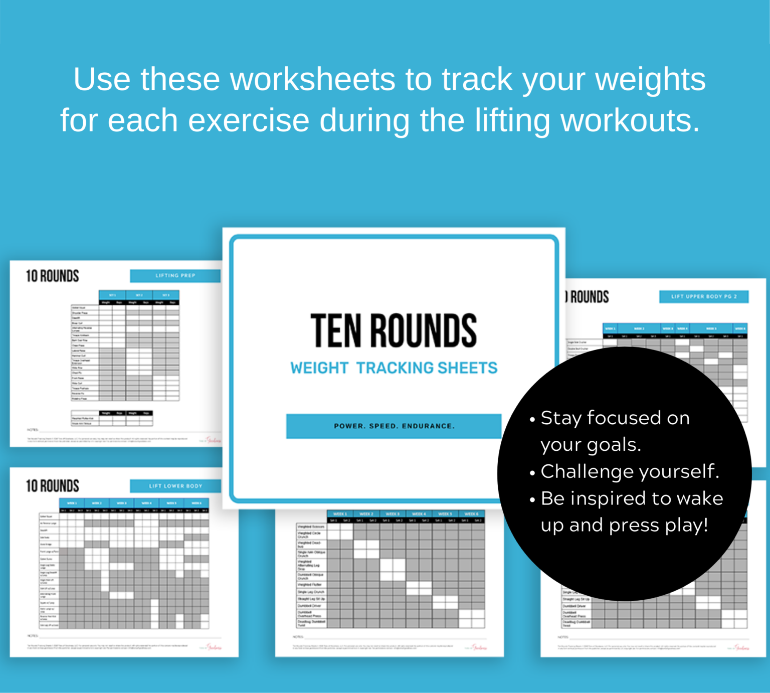 10 Rounds Tracking Sheets and Posters ⋆ Tons of Goodness